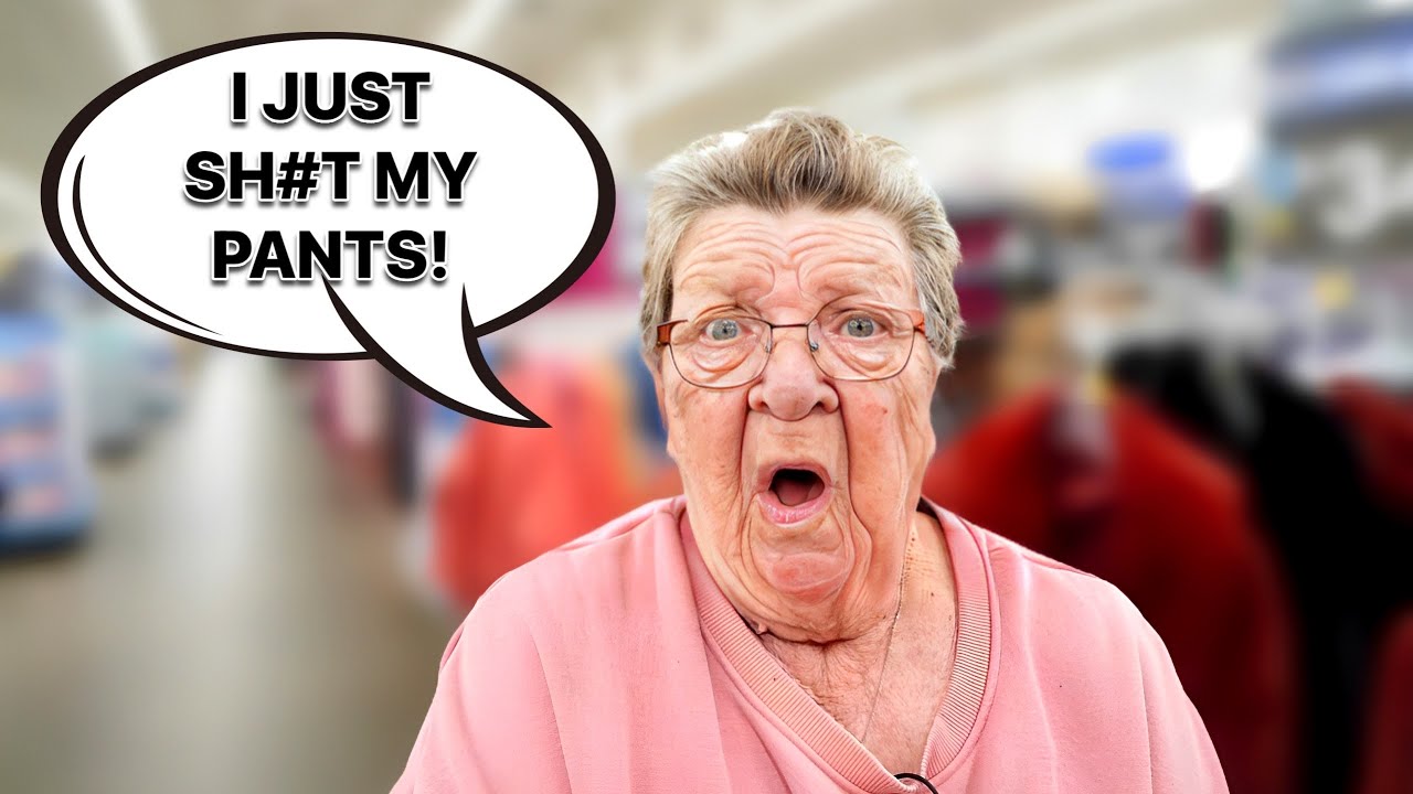 GRANDMA POOPS IN WALMART!
