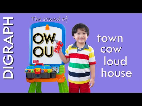 Ow, Ou Digraph | How to say the sound | sample words | e70