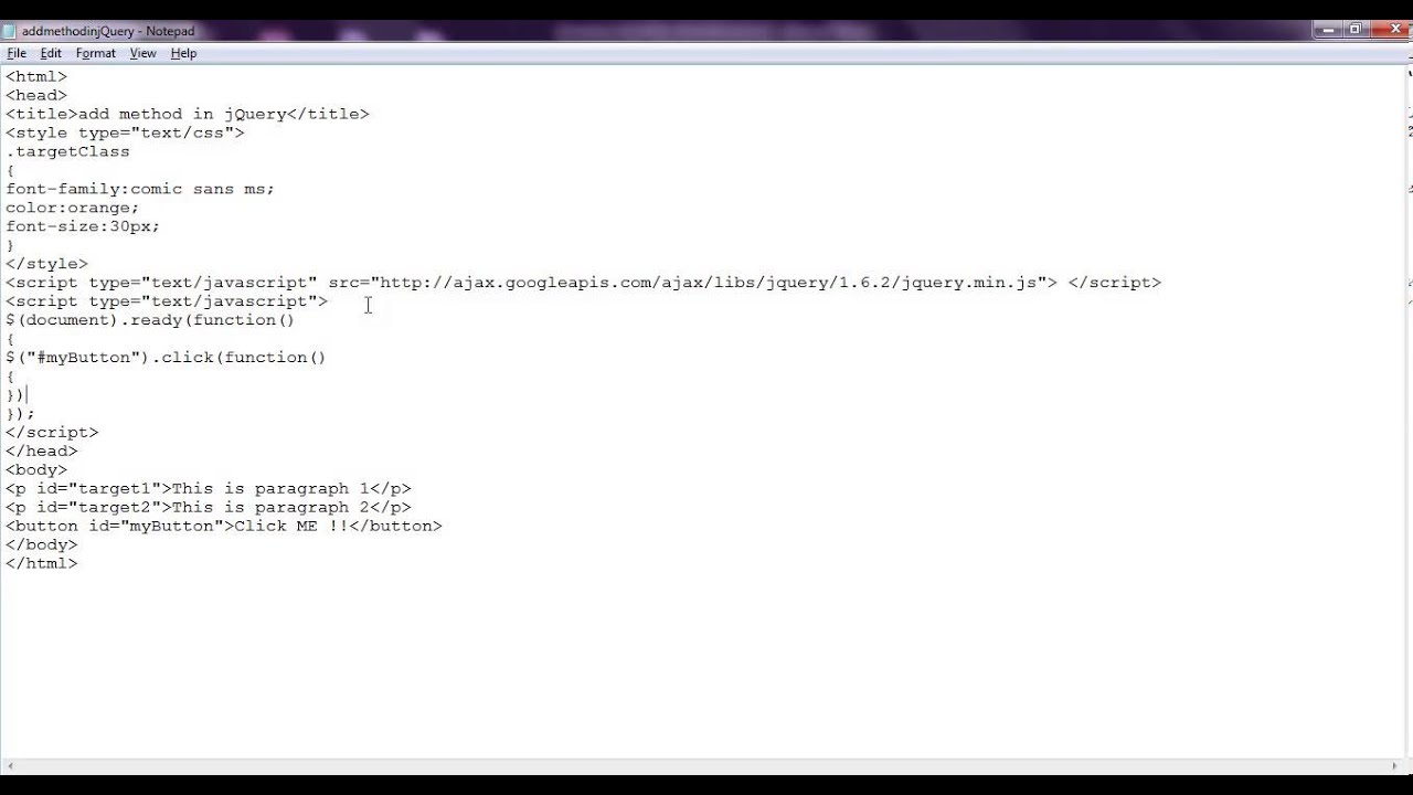 add() method in jQuery with example - jQuery tutorials.avi