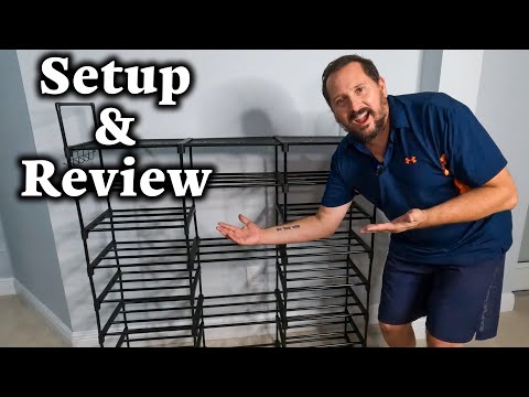 👟 Ultimate Shoe Storage! 🏠 VTRIN 10-Tier Shoe Rack Review ✅🖤