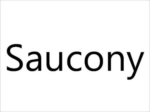 How to Pronounce Saucony