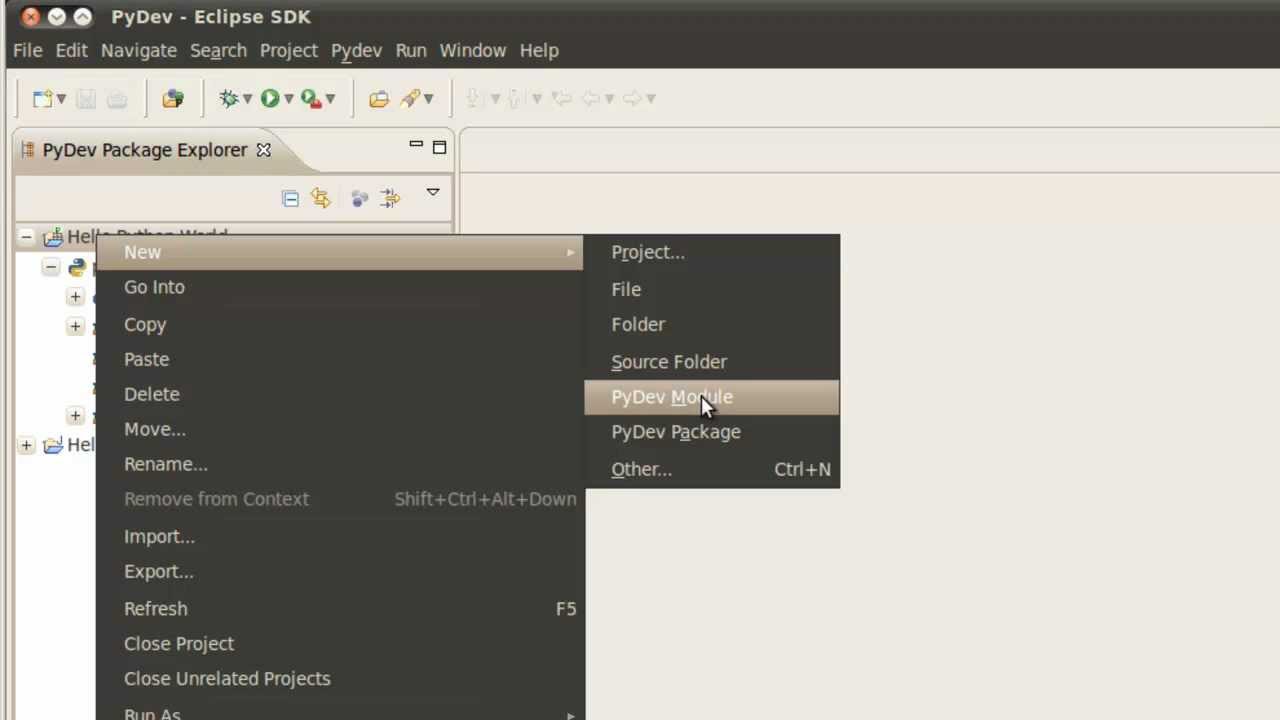 Install PyDev Python Plugin into Eclipse