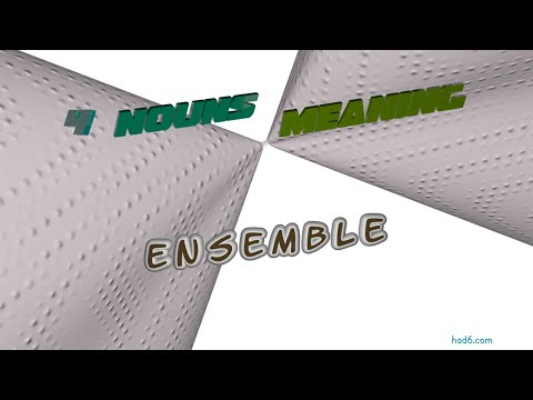 ensemble - 4 nouns meaning ensemble (sentence examples)