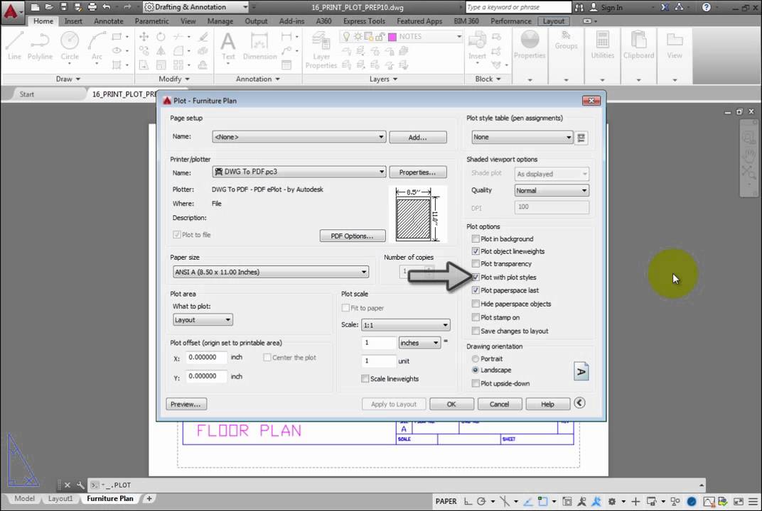 Controlling Plot Options and Orientation