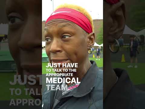 Sprinter Andrea Collier at the 2023 National Senior Games