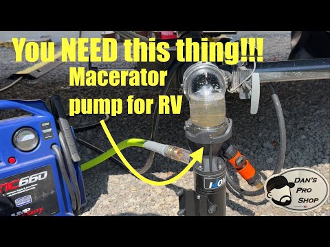 Macerator pump for your RV, install and how to! MUST HAVE