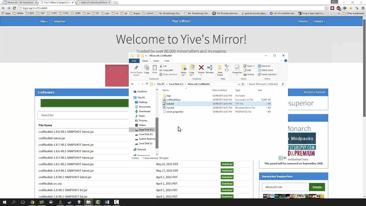 How to run Minecraft Server with ScriptCraft plugin