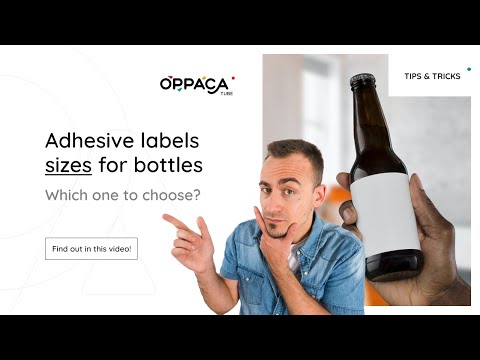Adhesive labels sizes for bottles: which one to choose?