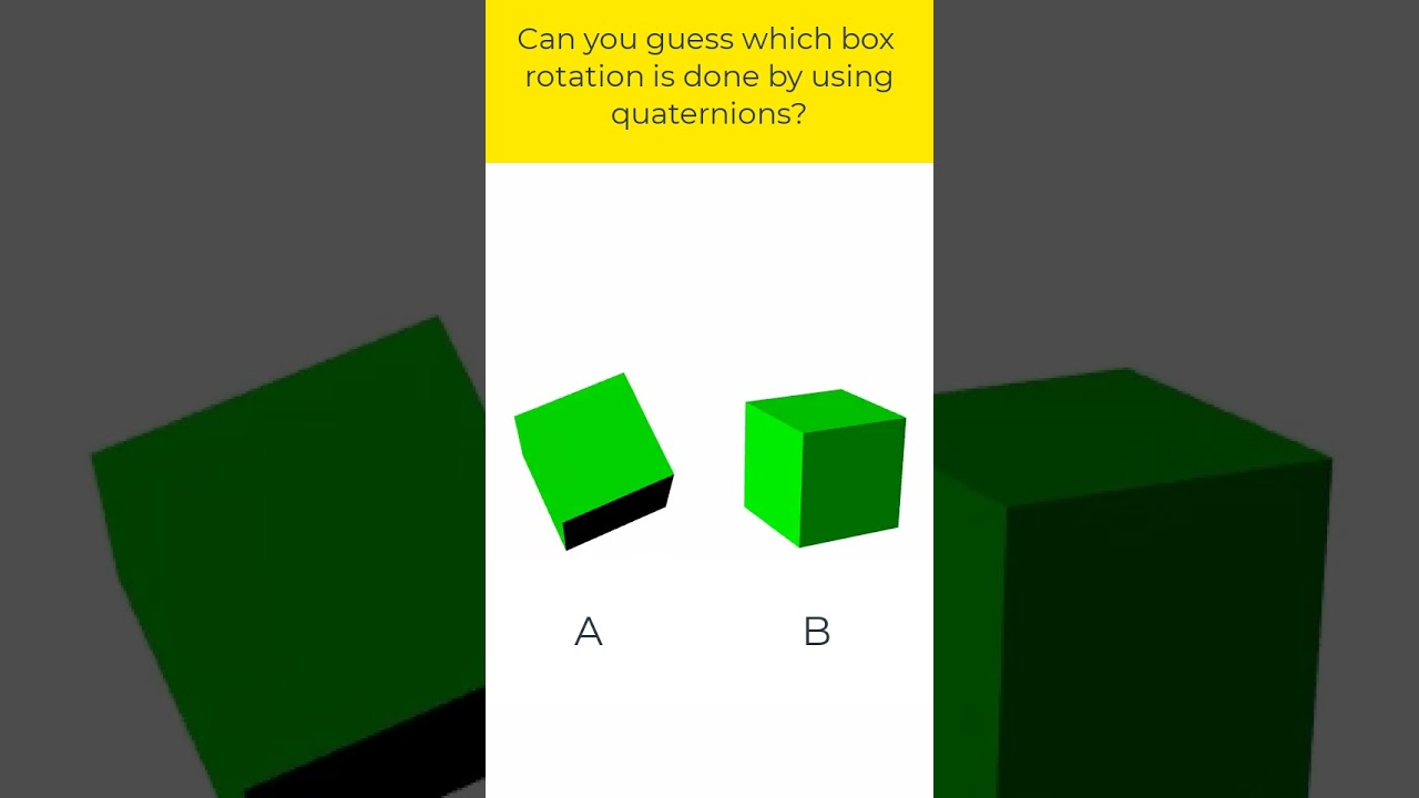 Let's see how familiar you are with rotations and quaternions