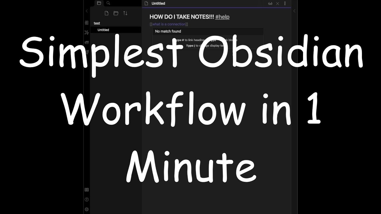 Simplest Obsidian Workflow (1 MINUTE) #shorts