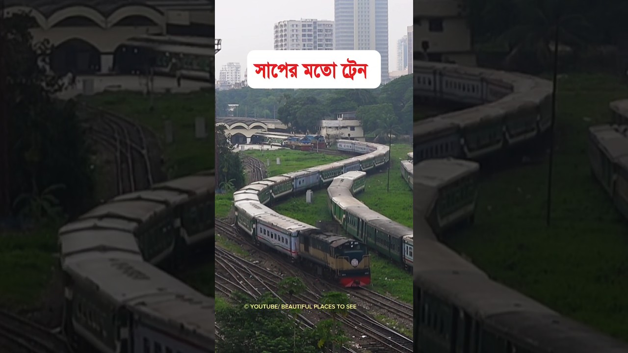 Amazing snake shape train