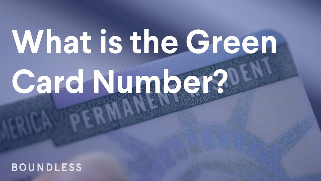 The Green Card Number, Explained