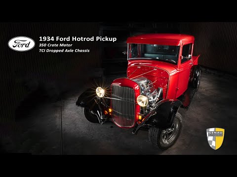 1934 Ford Pickup Hot Rod Flexes Chevy 350 Small-Block V8 Muscle ...