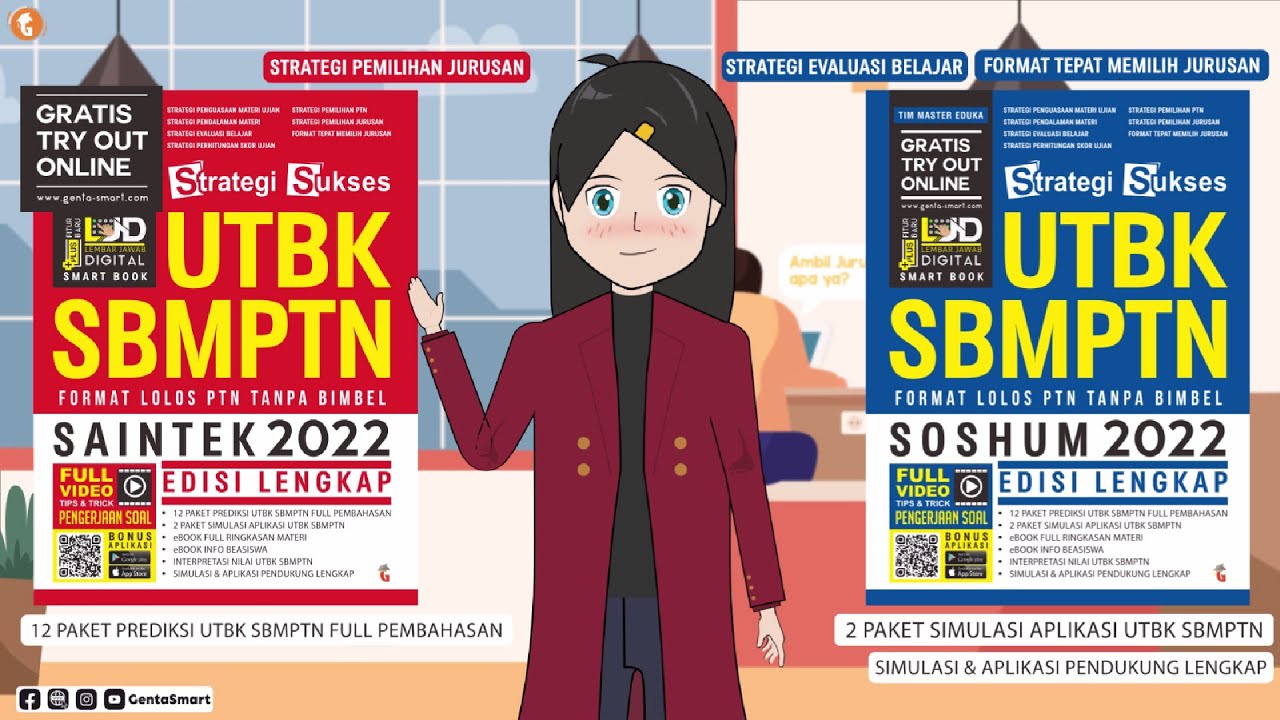 ( Tips UTBK SBMPTN 2022 ) BUKU STRATEGI SUKSES UTBK SBMPTN 2022