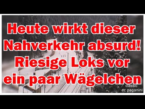 Heute wirkt dieser Nahverkehr absurd! Riesige Dieselloks vor ein paar Wägelchen: RB, RE und IR