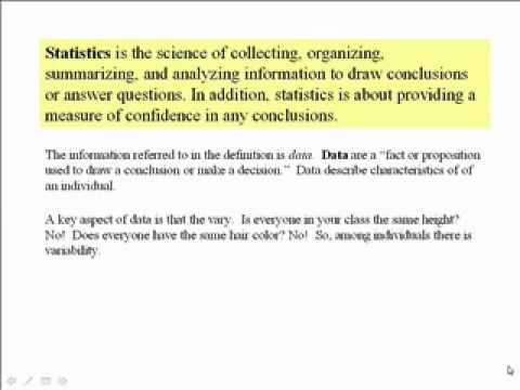 define statistics and stat thinking_iPod.m4v