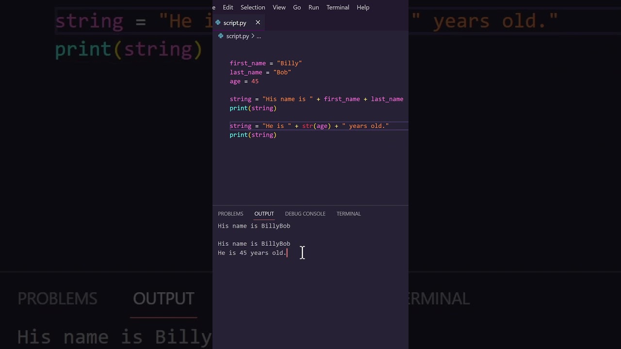 Stop Struggling with String Formatting in Python! Try This Method Instead! #shorts #python