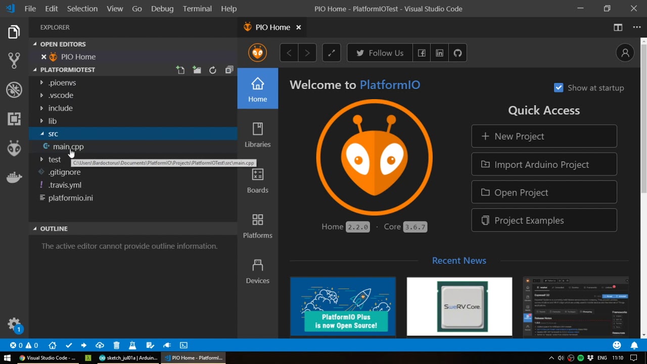 How to Program Arduino in VSCode (Using Platform.io)