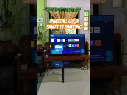 How to uninstall app in Smart tv Samsung | SaChie BIDYOU