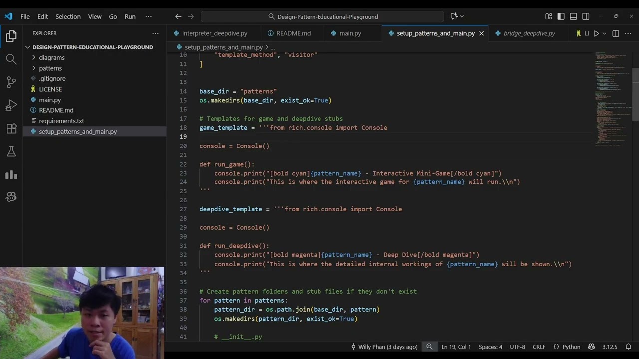 Design Pattern Educational Playground - GitHub Project Demo