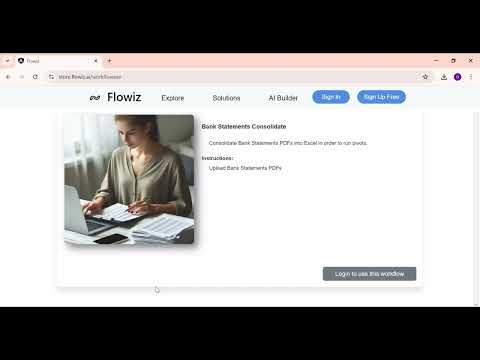 Flowiz.AI Consolidate Bank Statements Agent