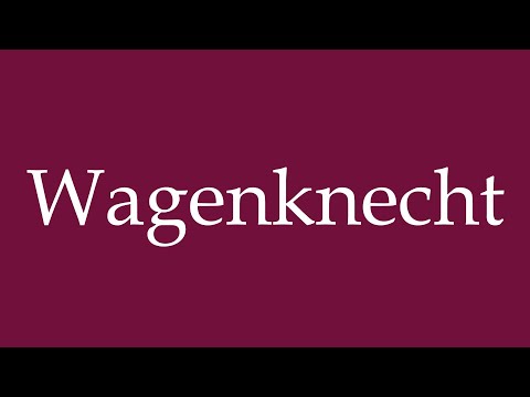 How to Pronounce ''Wagenknecht'' Correctly in German