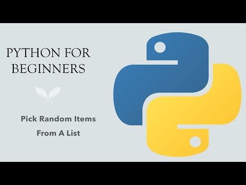 #52 Python for Beginners: Pick Random Items From A List