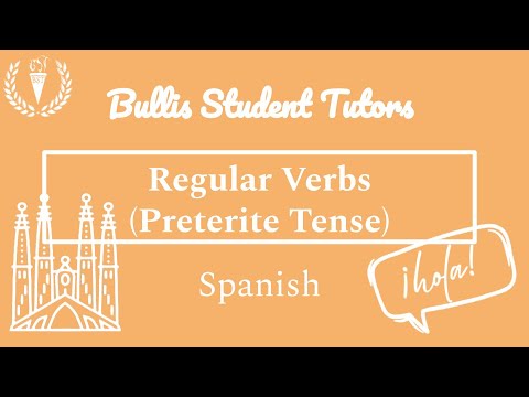 Spanish Regular Verbs (Preterite Tense)