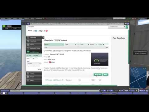 How to rent land in second life - How to use Available Land Box - CIY Rentals