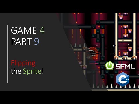 Learn C SFML Simple 2D Games Easy Platformer pt 9 Flipping the sprite and more animations - Mind ...