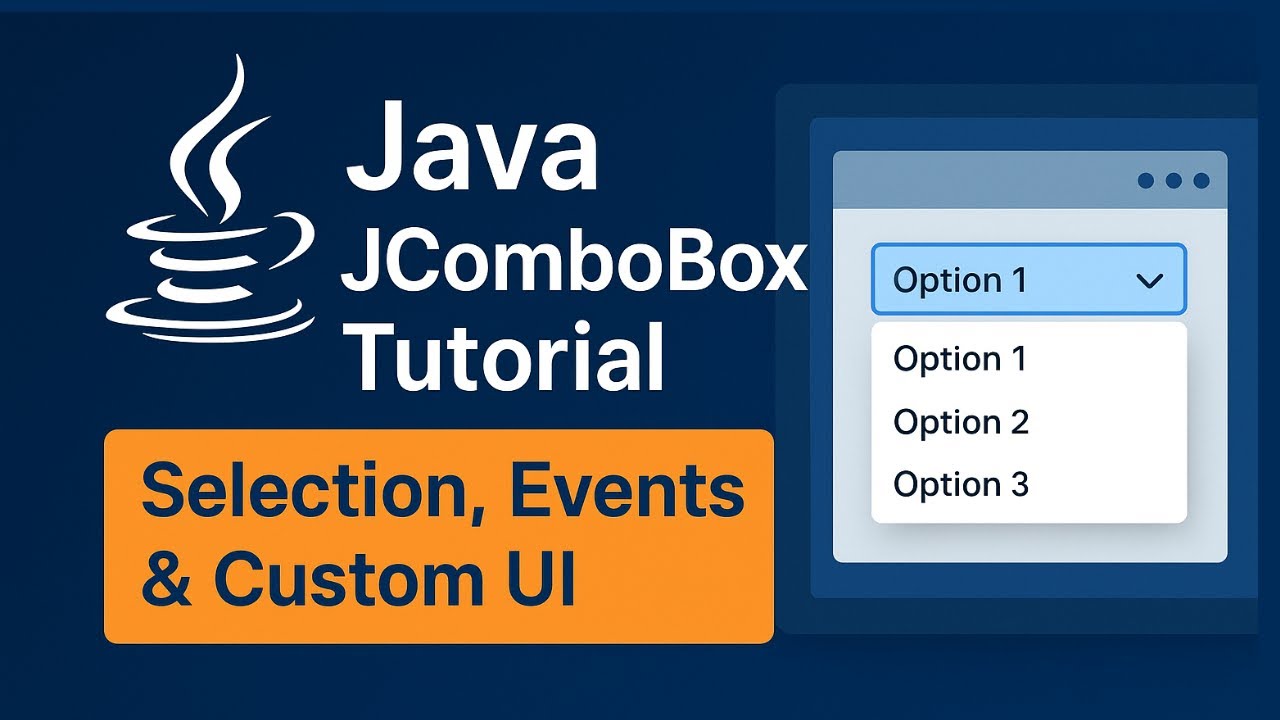 Java GUI: How to use JComboBox in Java Swing | #3