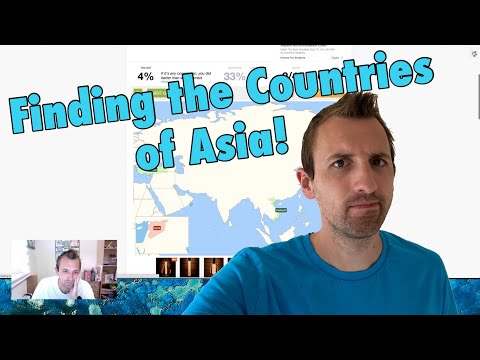Sporcle: Finding the Countries of Asia No Outline Challenge