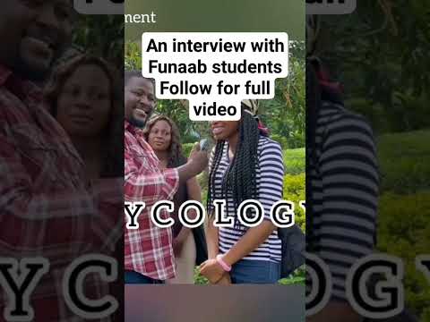 An interview with students of Federal University of Agriculture Abeokuta (Funaab)