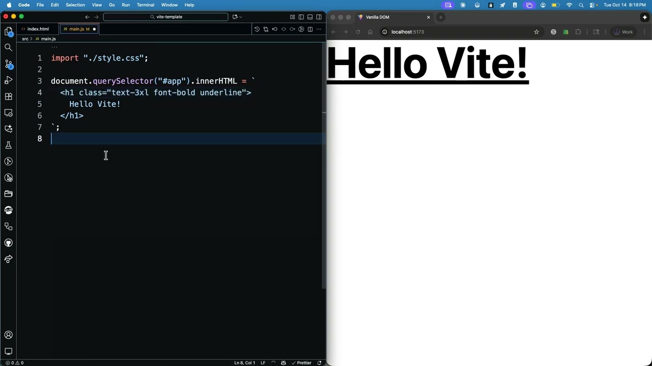 Exploring React with Vanilla JavaScript