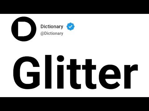Glitter Meaning In English