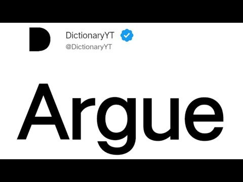 Argue Meaning in English