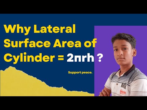 Why Lateral Surface Area of a Cylinder = 2πrh? in Hindi by Curious PCM Educator