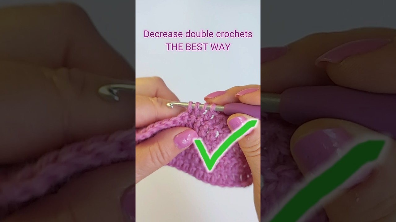 Best Way to Decrease Double Crochets