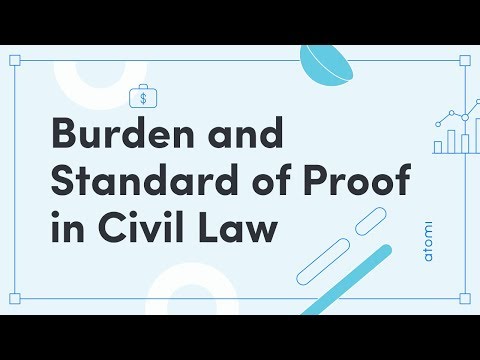 Y11-12 Legal Studies: Burden and Standard of Proof in Civil Law