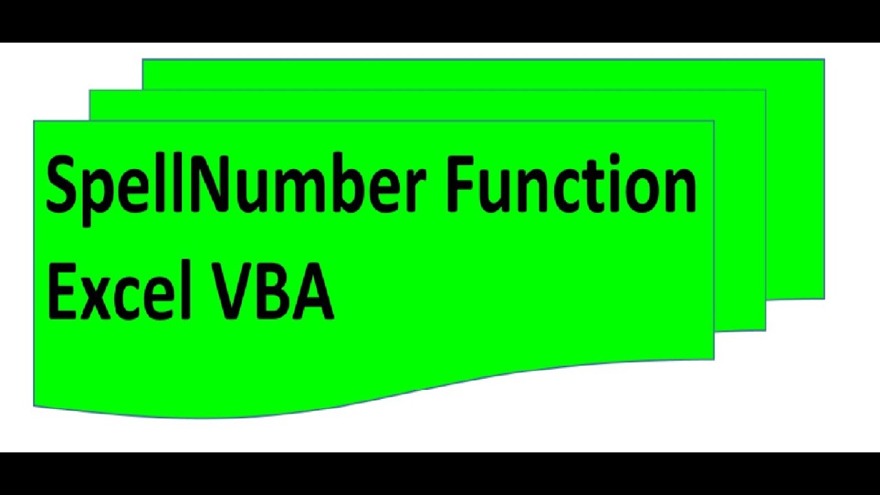 SpellNumber Function - Excel VBA | Sobanan Knowledge Sharing