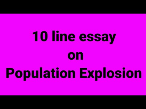10 line essay on population explosion/population explosion essay/population explosion/overpopulation