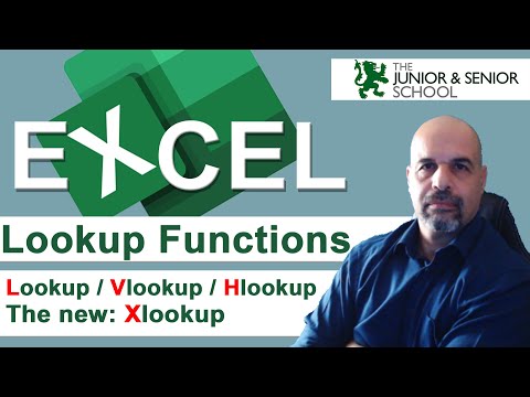 Excel Lookup functions, explained:  XLOOKUP / LOOKUP / VLOOKUP / HLOOKUP [IGCSE ICT 0417]