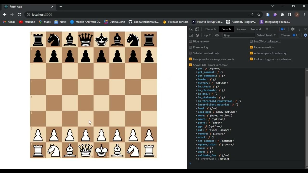 Let's create a Chess game with React  || chess.js || react-chessboard