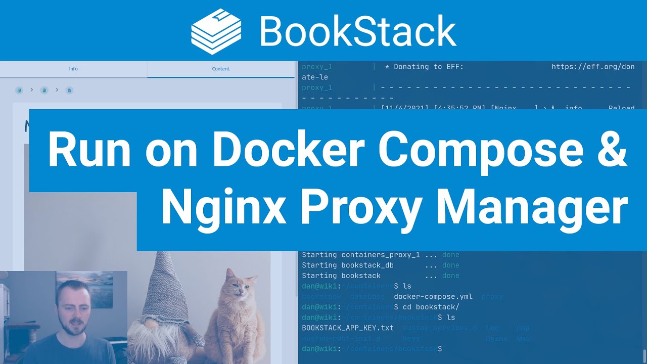 Run BookStack using Docker Compose & Nginx Proxy Manager