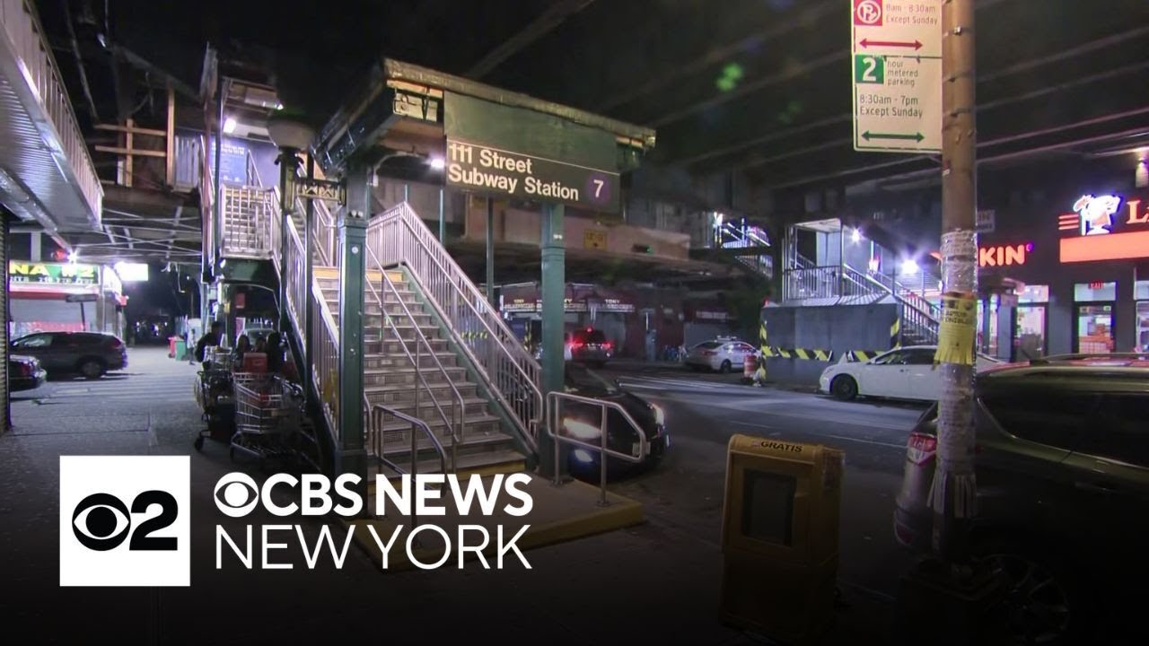 Man stabbed in neck on Queens subway platform, NYPD says