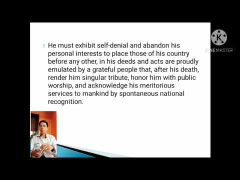 THE CRITERIA FOR HEROES