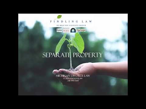 Separate property and Michigan divorce law. A deep dive into the importance of classifying property.