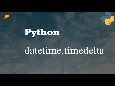Python - timedate.timedelta