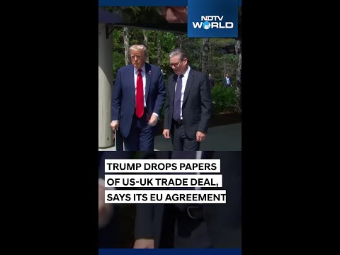 Trump Dropped The Papers Of US-UK Trade Deal, He Later Called It EU Agreement