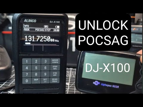 Alinco DJ-X100e Unlock POCSAG